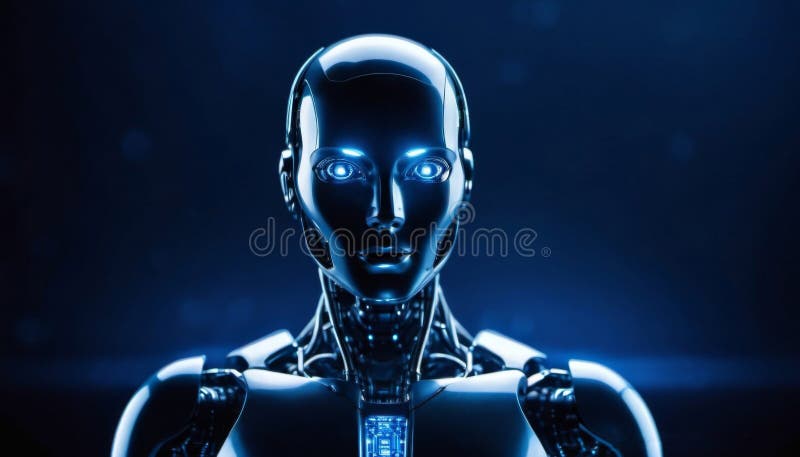 .Bionic Rumble Cyborg from the Future. Future Concept Stock ...