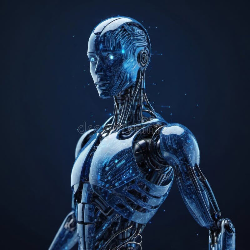 .Bionic Rumble Cyborg from the Future. Future Concept Stock ...