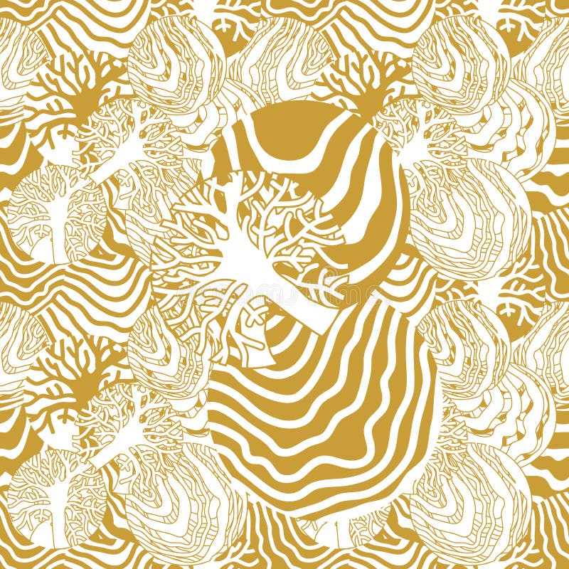 Bionic Style Vector Seamless Pattern. Stock Vector - Illustration of ...