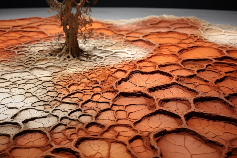 Bionic Surface Freeform Natural Soil Texture Stock Illustration ...