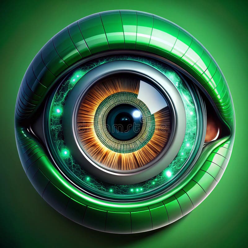 Bionic Vision: the Future of Human-Eye Enhancement Stock Illustration ...
