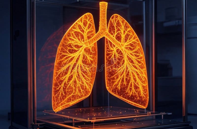 Bioprinting Human Lungs in a High-Tech Medical Facility Stock ...