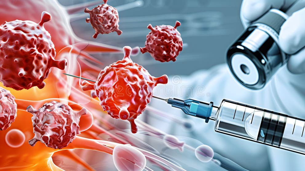 Biopsy Needle in Action during. Stock Illustration - Illustration of ...