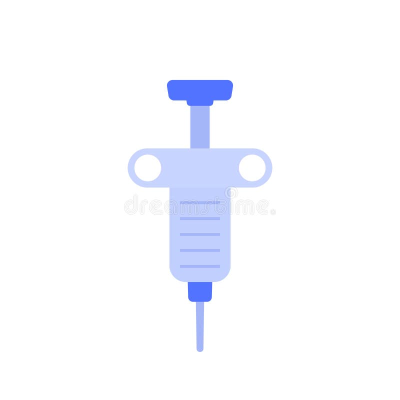Biopsy Needle Icon on White, Flat Vector Stock Vector - Illustration of ...