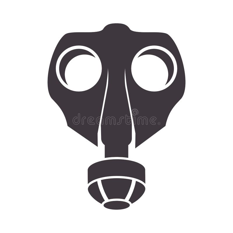 Biosafety Gas Mask Accessory Chemical Icon Stock Vector - Illustration ...