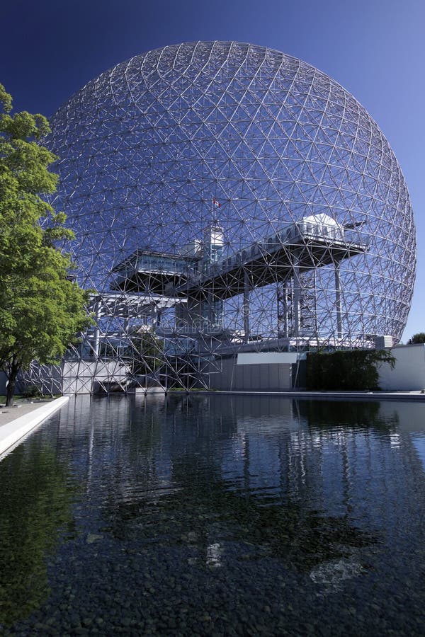 Biosfeer - Montreal - Canada Stock Afbeelding - Image of waarneming ...