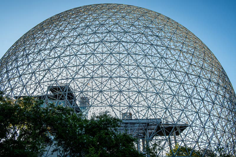 The Biosphère is a Unique and Spectacular Site Side View Editorial ...