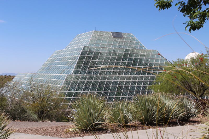 Biosphere 2 Structure, Tucson, AZ Editorial Stock Image - Image of ...