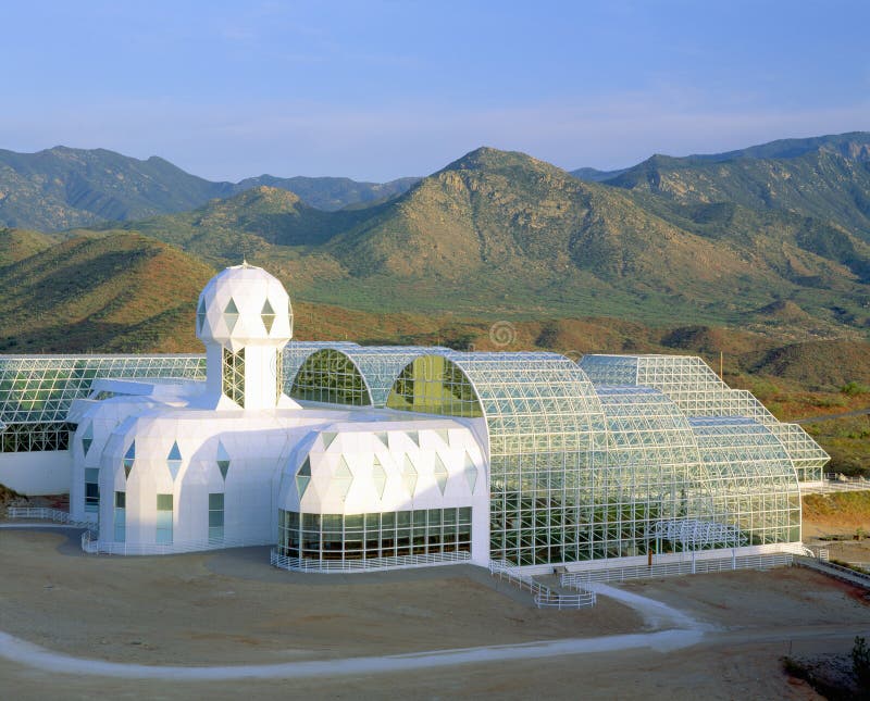 Biosphere 2 Structure, Tucson, AZ Editorial Stock Image - Image of ...