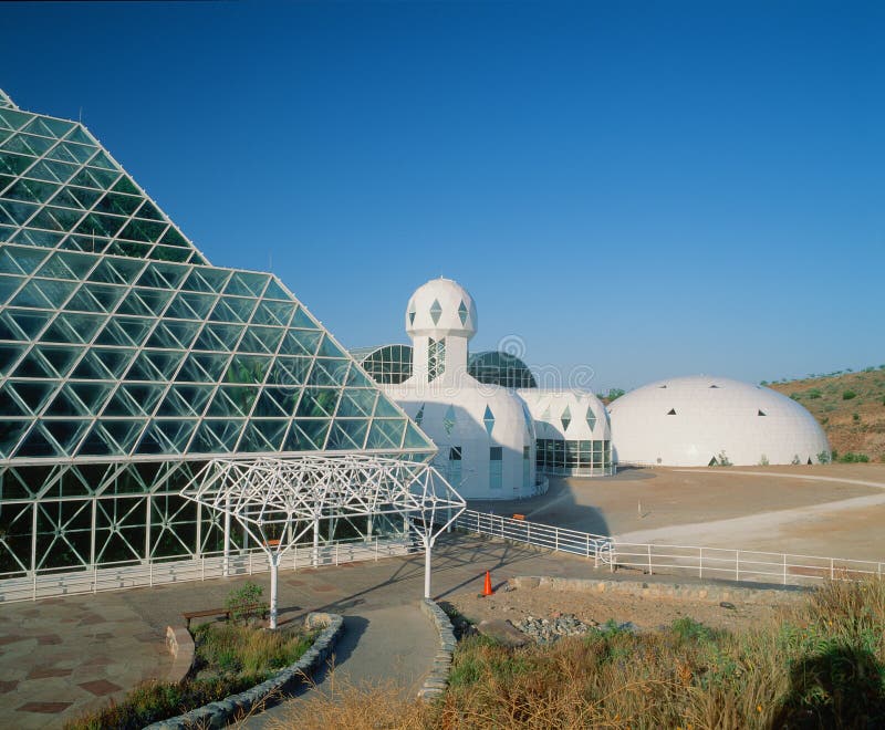 Biosphere 2 Structure, Tucson, AZ Editorial Stock Image - Image of ...