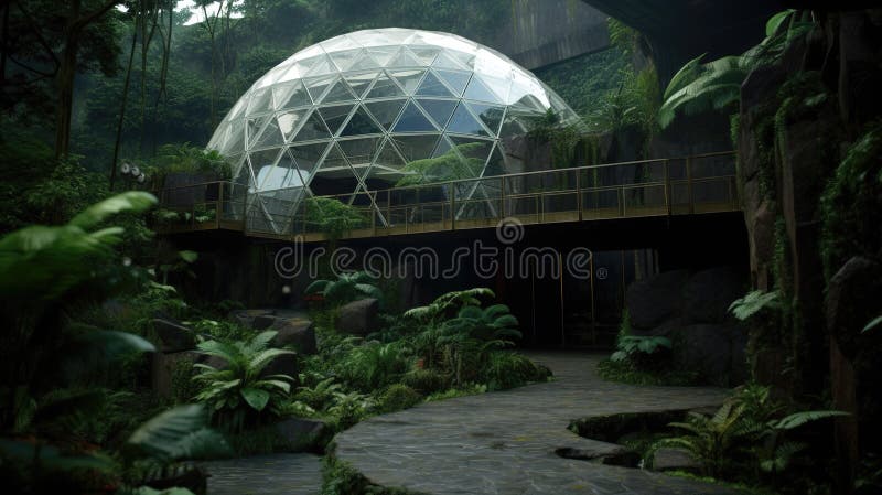 A Biosphere Wallpaper in the Forest, Ai Generated Image Stock ...