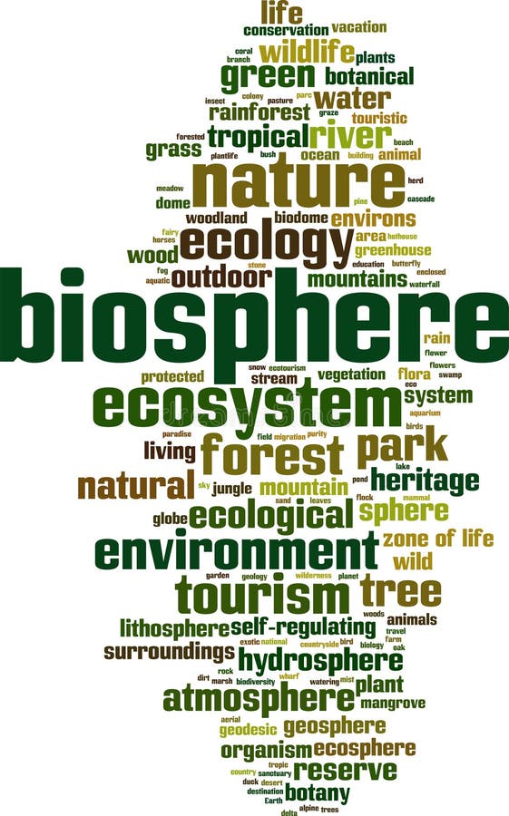 Biosphere word cloud stock vector. Illustration of cloud - 261455644