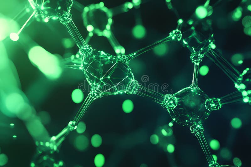 A Biotech-inspired 3D Background Featuring Organic-looking Hexagonal ...