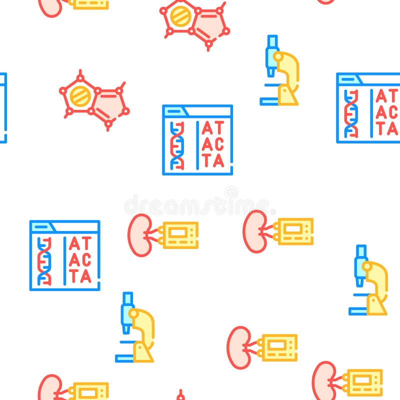 Biotech Technology Collection Icons Set Vector Illustrations Stock ...