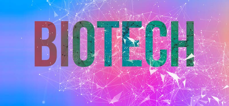 Biotech Theme with DNA and Abstract Lines Stock Illustration ...