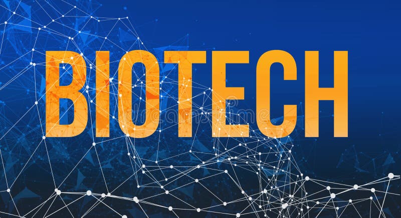 Biotech Theme with DNA and Abstract Lines Stock Illustration ...