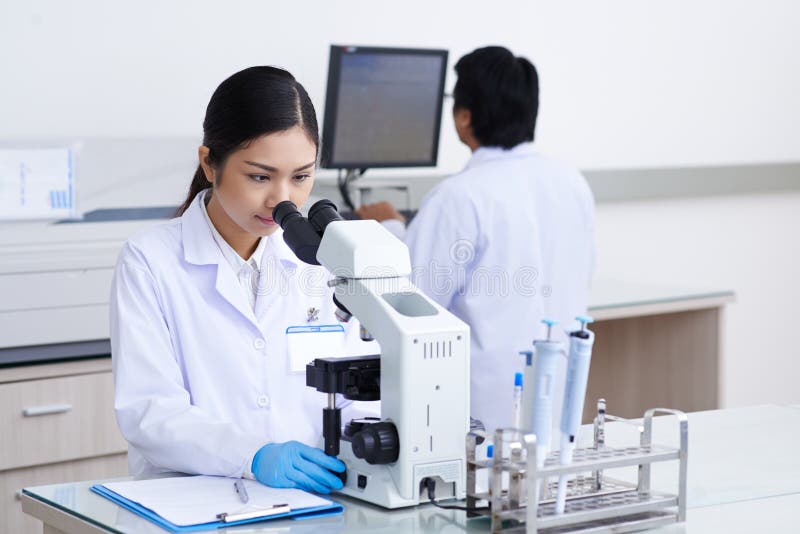 Biotechnician stock image. Image of trainee, working - 63824953
