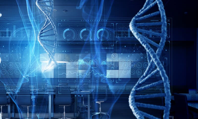 Biotechnology Background Concept Stock Illustration - Illustration of ...