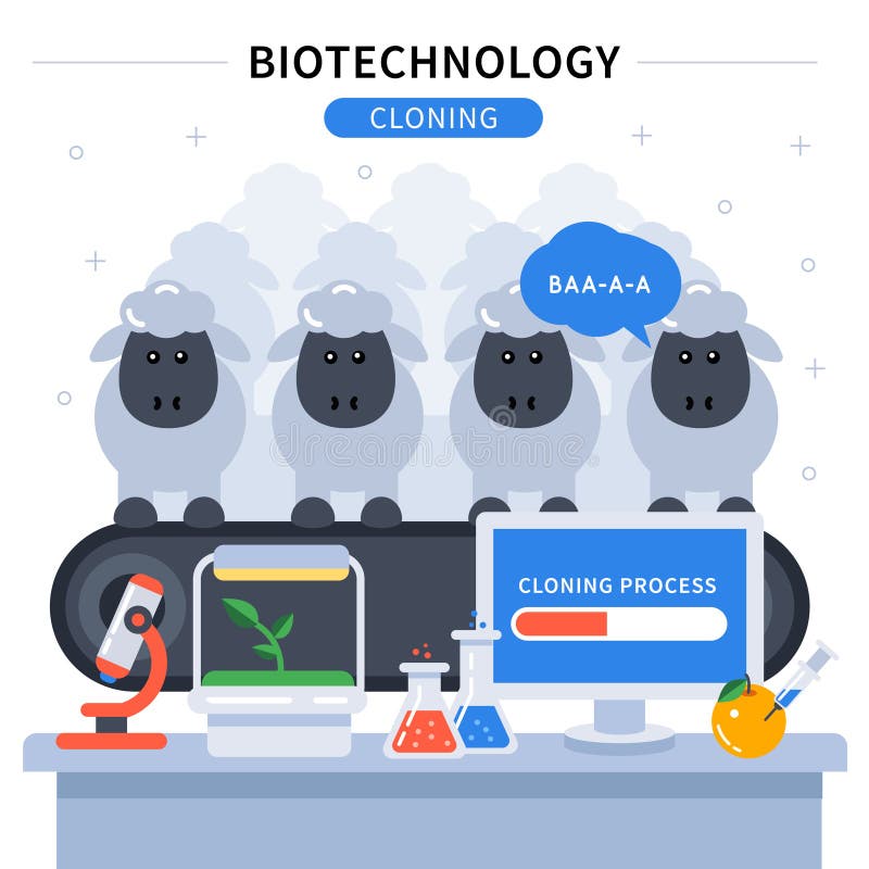 Biotechnology Banner 10 Icons Concept Stock Vector - Illustration of ...
