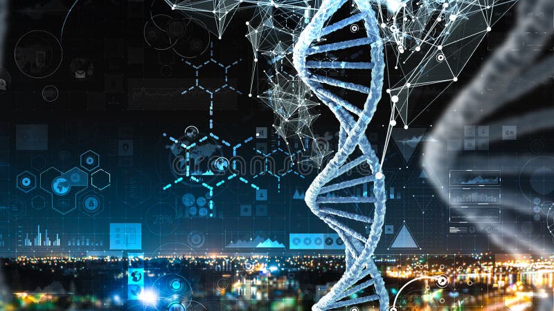 Biotechnology Genetic Research Stock Illustration - Illustration of ...