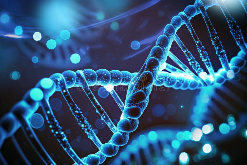 Biotechnology DNA Structure of Human Cell Biology DNA Strands Molecular ...