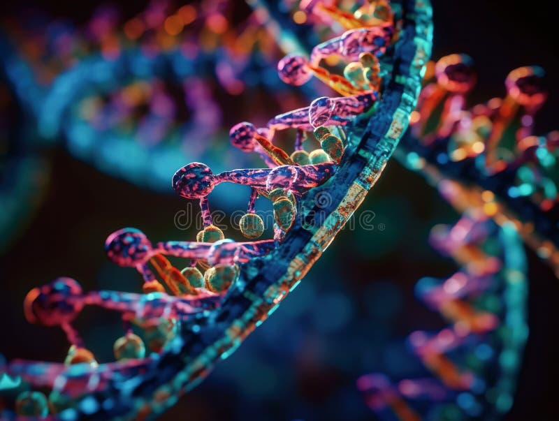Biotechnology and Genetic Engineering. 3D Illustration of Science and ... Biotechnology and Genetic Engineering. 3D Illustration of Science and ...