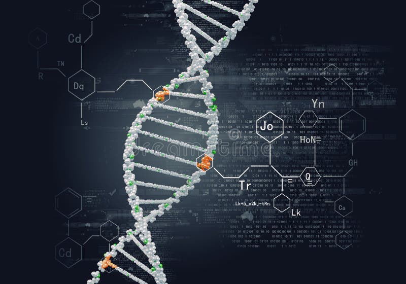 Biotechnology Genetic Research Stock Photo - Image of medical, spiral ...