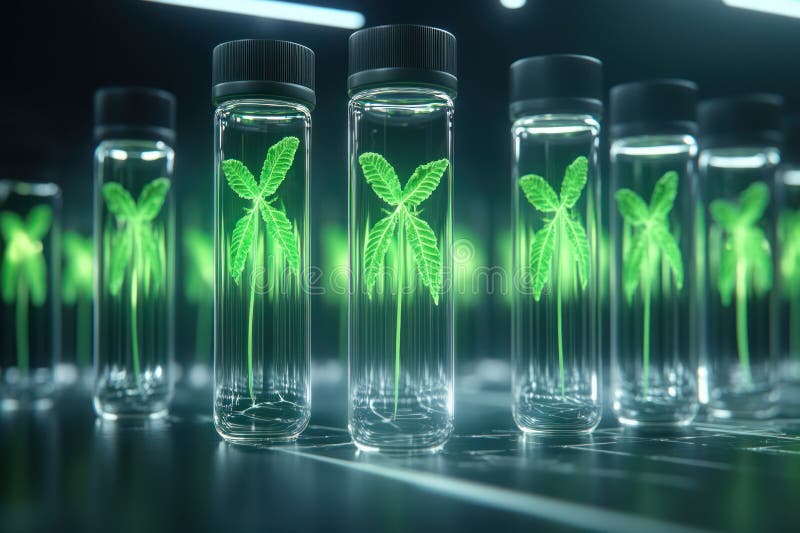 Plants in the Laboratory in Glass Bottles, Research and Cultivation of ...