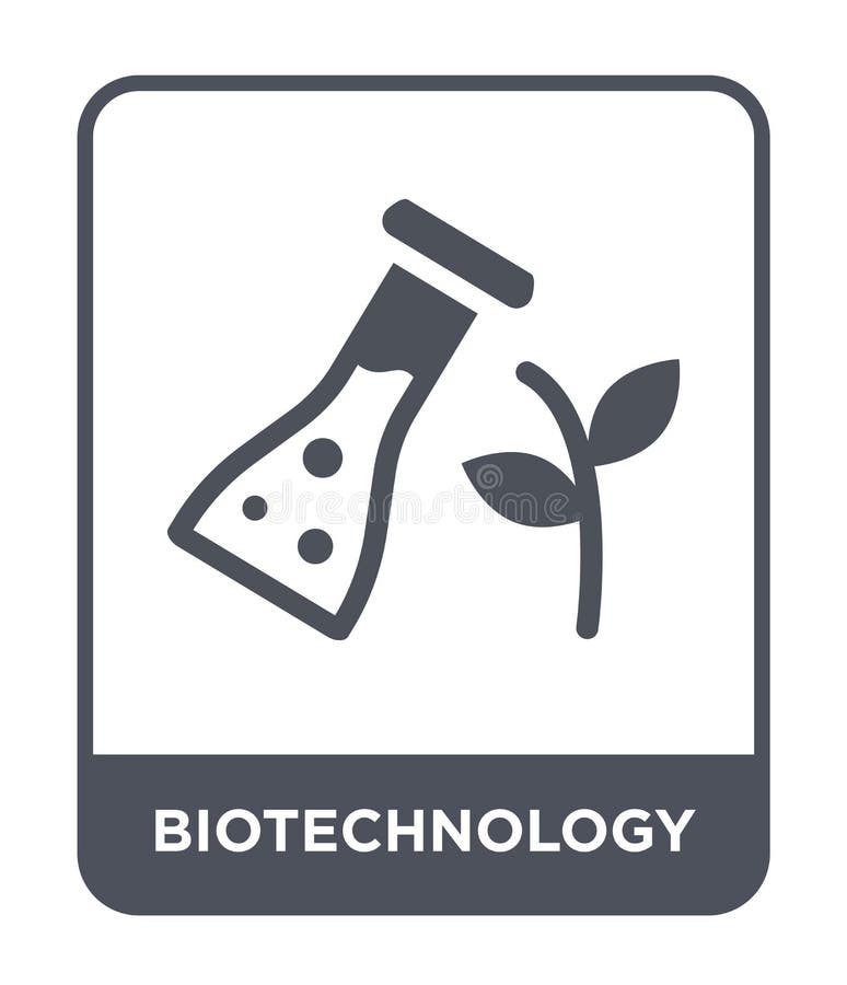 Biotechnology Icon in Trendy Design Style. Biotechnology Icon Isolated ...