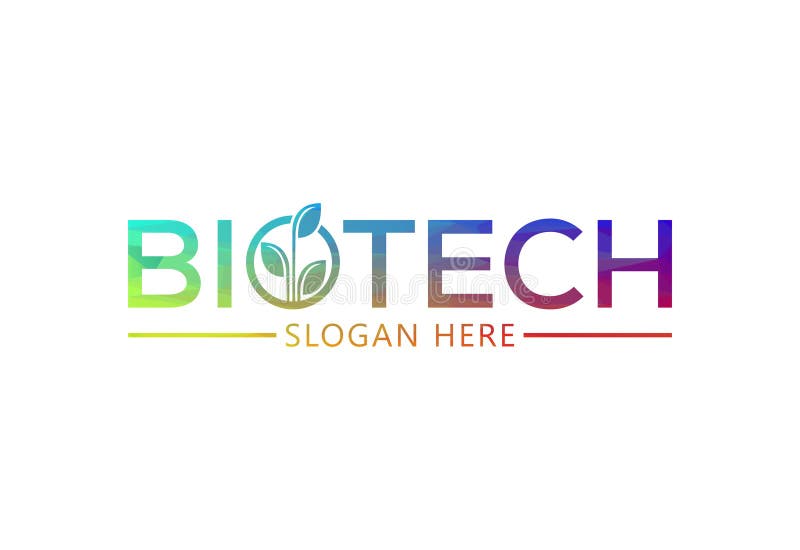 Low Poly and Biotechnology Logo Design, Vector Illustration Stock ...