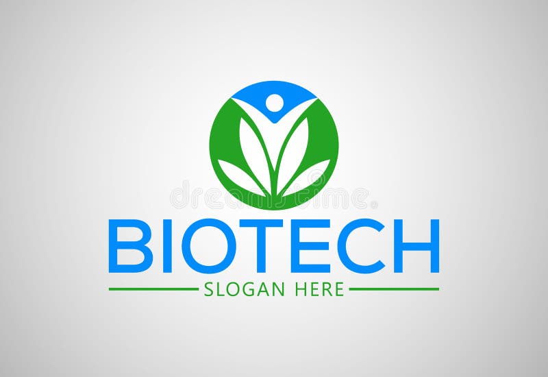 Biotechnology Logo Design, Vector Illustration Stock Illustration ...