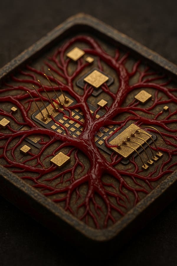 Biotechnology Microchip with Vascular Network, Artificial Blood Vessels ...