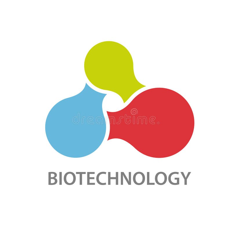 Biotechnology Molecule Symbol Stock Vector - Illustration of minimal ...
