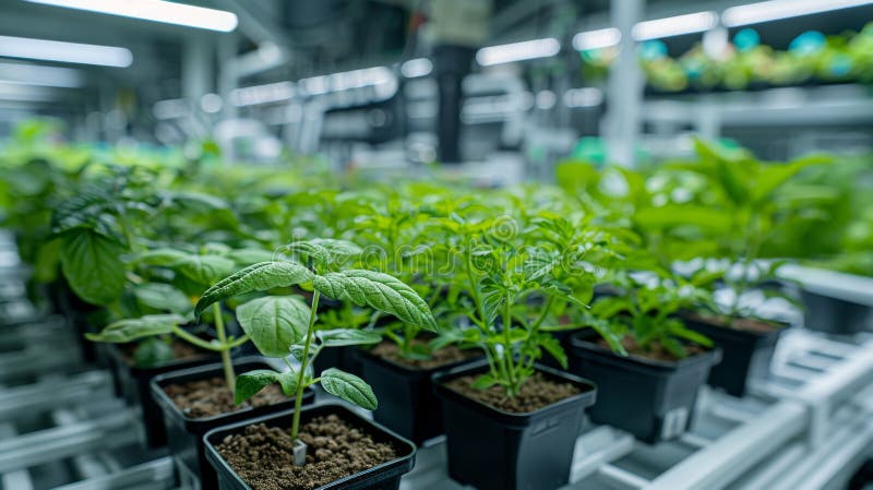 Plants in the Laboratory in Glass Bottles, Research and Cultivation of ...