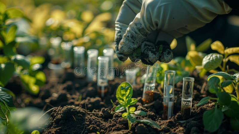 Plants in the Laboratory in Glass Bottles, Research and Cultivation of ...