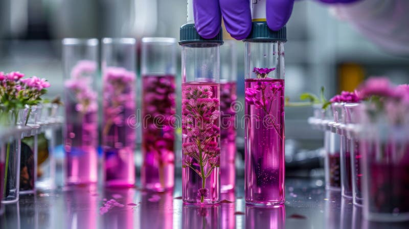 Biotechnology, Science of Genetic Engineering. Scientist Experiments ...