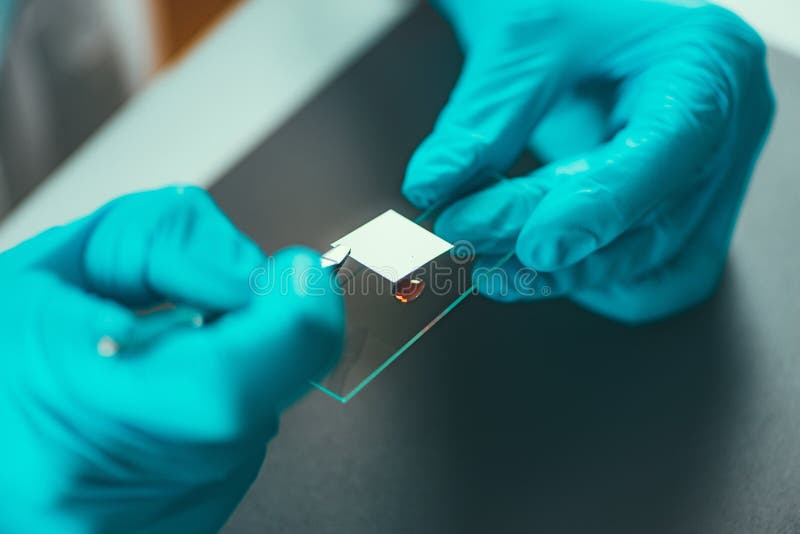 Biotechnology. Scientist Working in Biotech Laboratory Stock Image ...