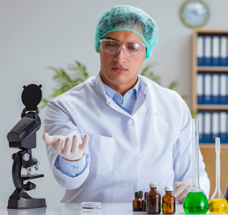 Biotechnology Scientist Working in the Lab Stock Photo - Image of ...