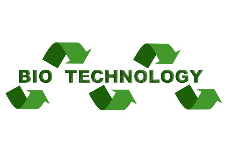 Biotechnology Text on DNA Genetic Code Background Illustration Stock ...