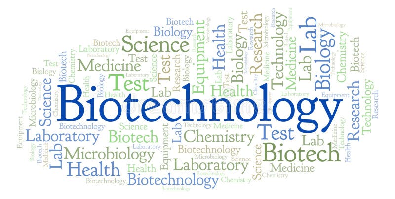 Biotechnology word cloud stock vector. Illustration of chemistry ...
