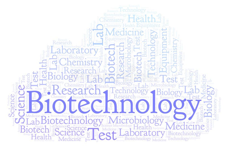 Biotechnology word cloud stock vector. Illustration of engineering ...