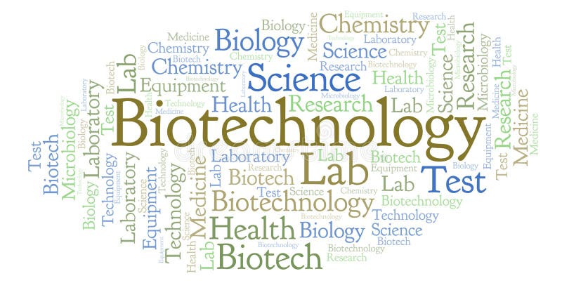 Biotechnology word cloud stock vector. Illustration of chemistry ...