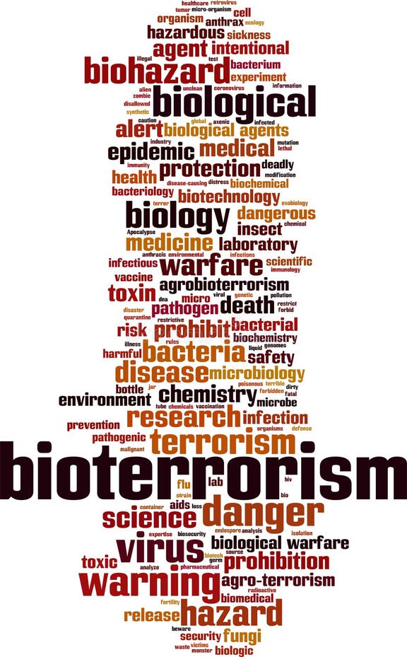 Bioterrorism word cloud stock vector. Illustration of hazard - 284856677