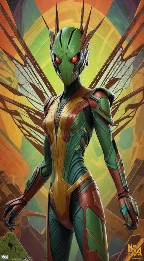 Biotic Robot Ai Robot Face, Bionic Robot Face, Portrait of a Bionic ...