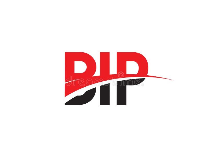 BIP Letter Initial Logo Design Vector Illustration Stock Vector ...