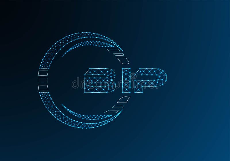 BIP Low Poly Letter Logo Vector Design. BIP Stock Illustration ...
