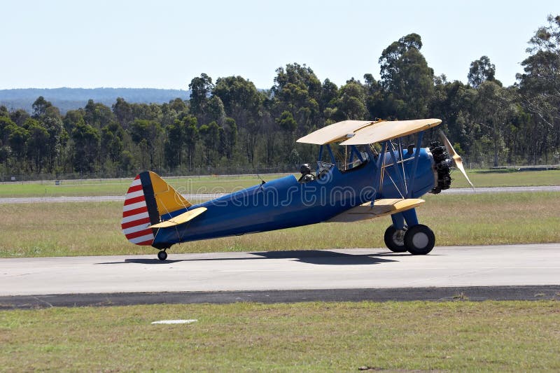 Biplan photographie éditorial. Image du pilote, technologie - 14486207