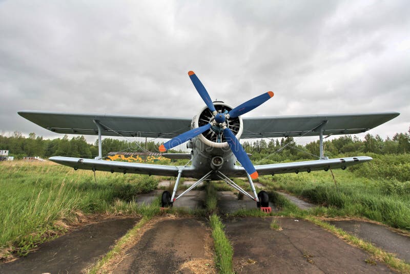 Biplane stock photo. Image of landing, biplane, plane - 25203228