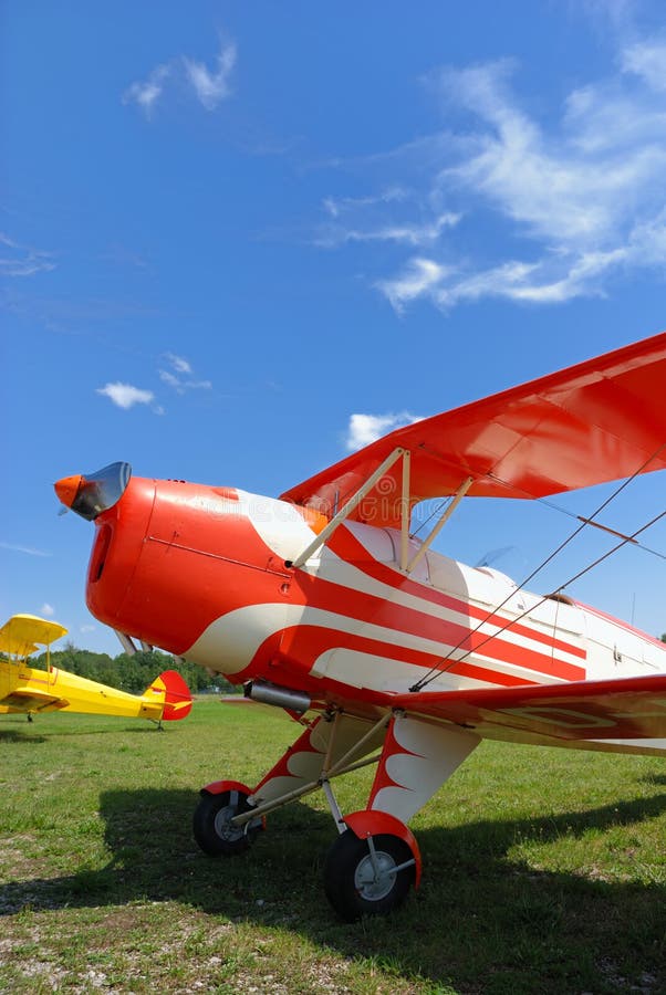 Biplane stock image. Image of transportation, airplane - 2844757