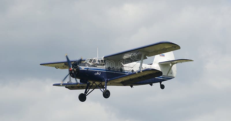 Biplane Antonov AN2 editorial stock photo. Image of mechanical - 20253113